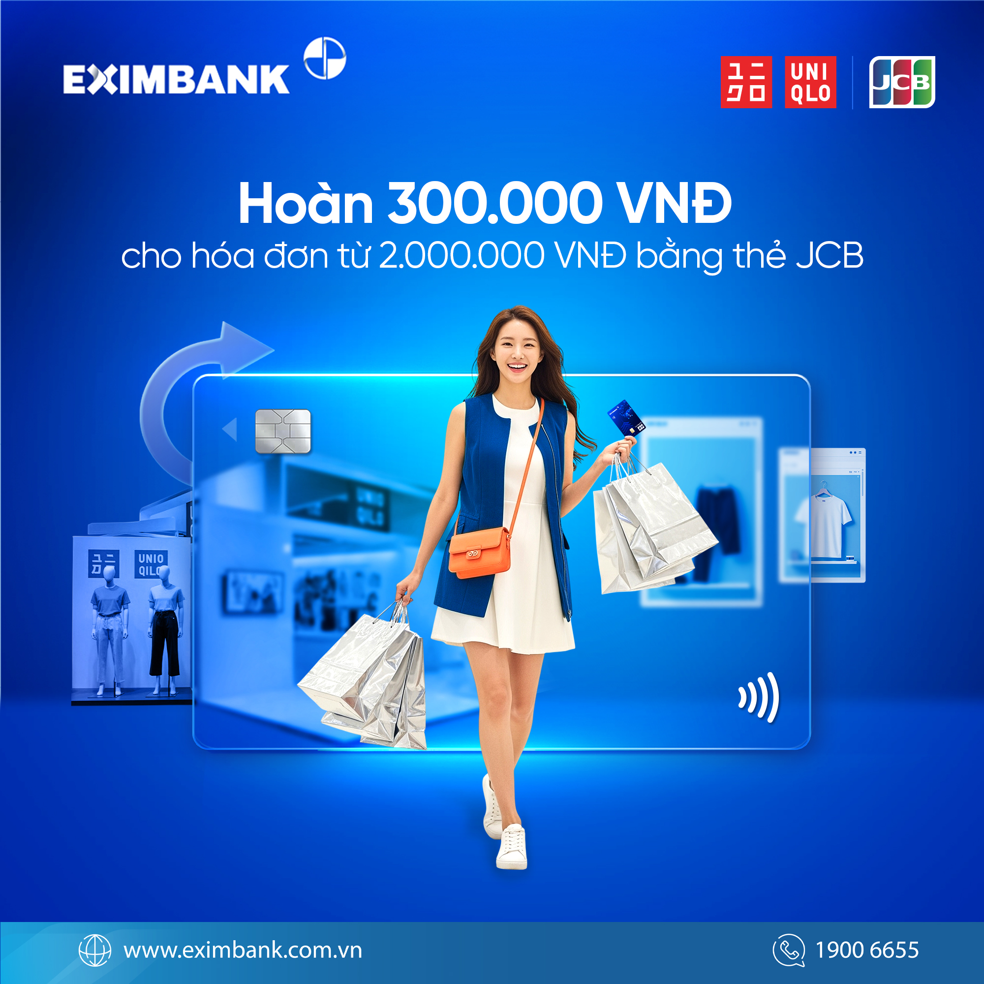 Hoàn 300.000 VNĐ mỗi tháng tại Uniqlo Việt Nam khi mua sắm với thẻ ...