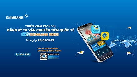 Announcement of launching utility services on Eximbank EDigi