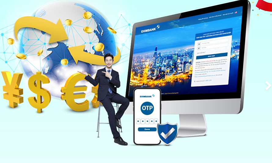 Eximbank triển khai tính năng mới trên Online banking