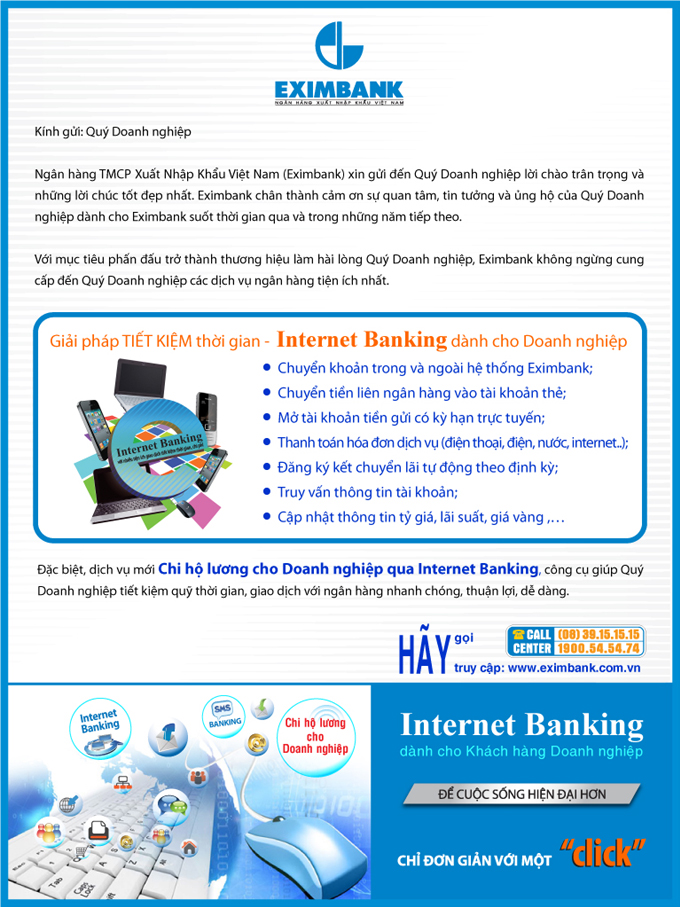 Eximbank launches salary payment service via internet banking for ...