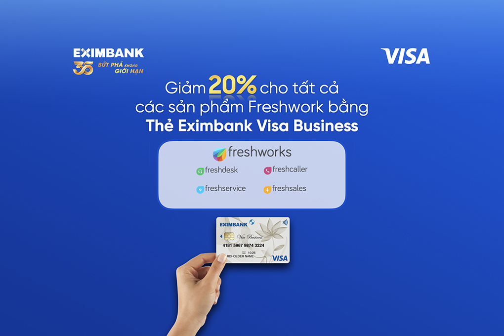 Giảm giá 20% cho tất cả các sản phẩm Freshwork với Thẻ Eximbank Visa ...