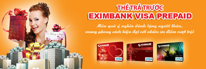 Celebrating the launch of Eximbank Visa Prepaid card, 100% exemption of ...