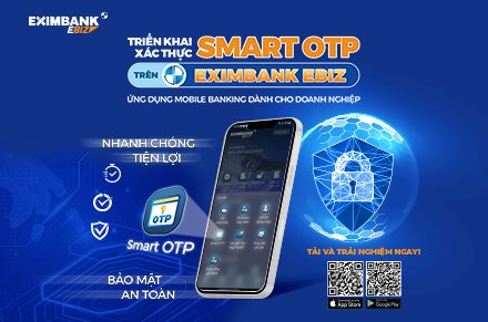 Triển khai xác thực smart otp trên ứng dụng Mobile Banking Eximbank EBiz